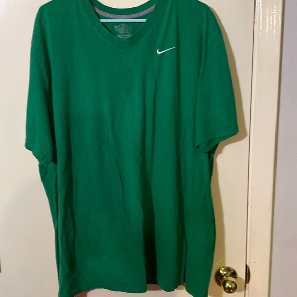 Nike | Shirts | Green Nike Check Mark Shirt | Poshmark